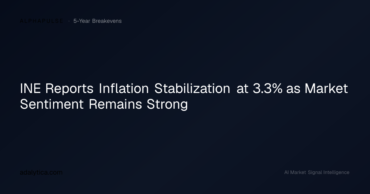 INE Reports Inflation Stabilization at 3.3% as Market Sentiment Remains ...