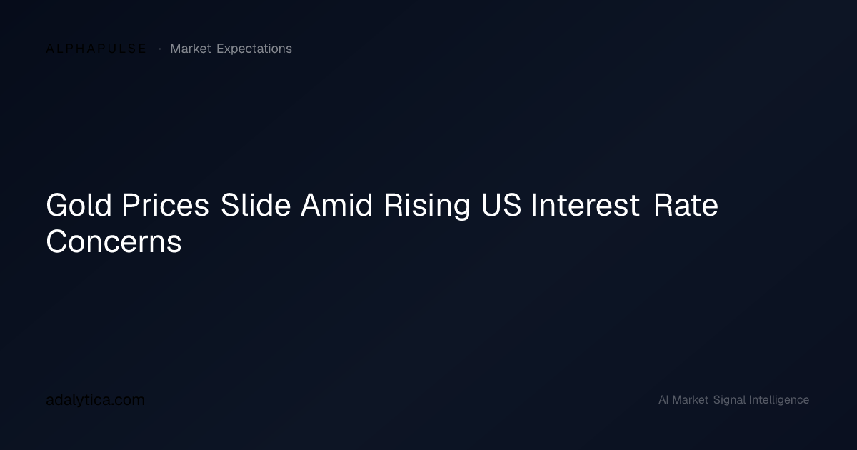 Gold Prices Slide Amid Rising US Interest Rate Concerns | Market ...