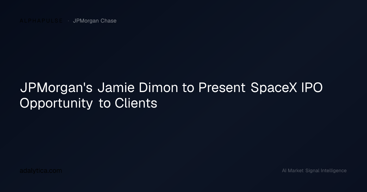 JPMorgan's Jamie Dimon to Present SpaceX IPO Opportunity to Clients ...