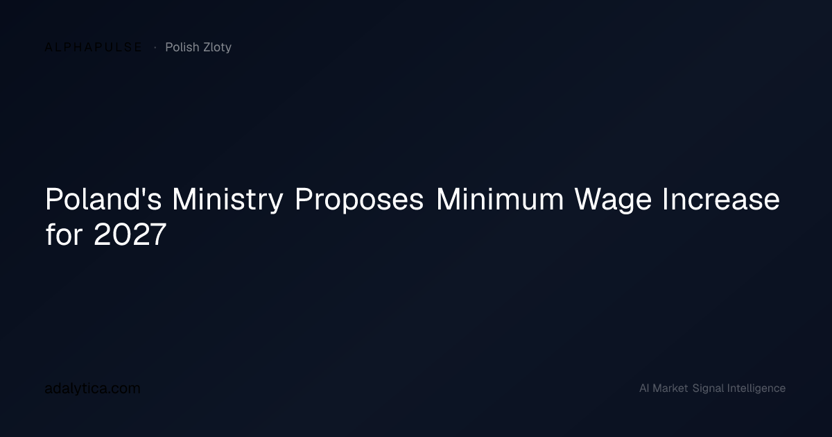 Poland's Ministry Proposes Minimum Wage Increase for 2027 | Polish ...