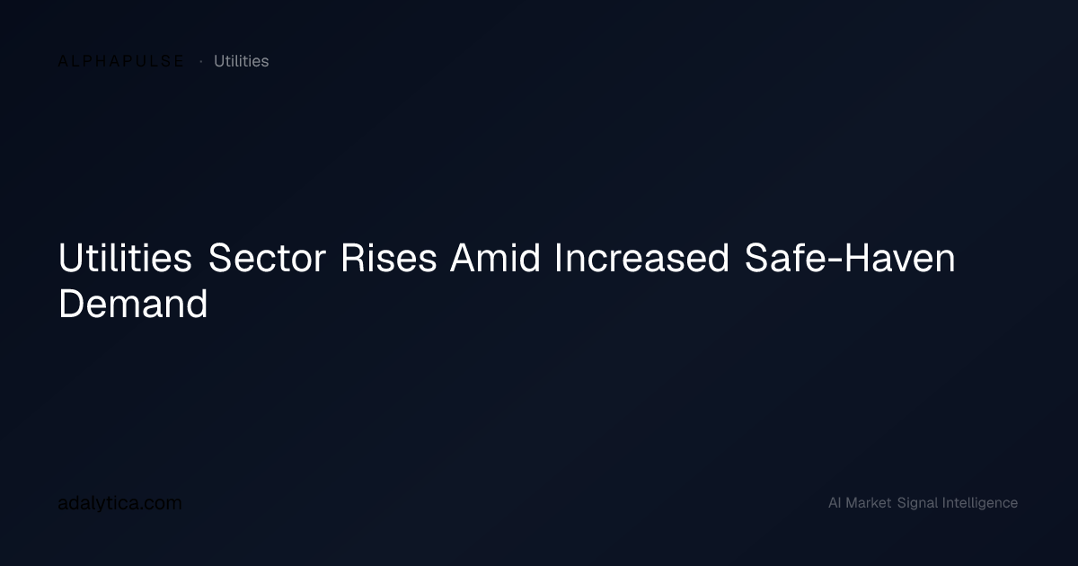 Utilities Sector Rises Amid Increased Safe-Haven Demand | Utilities ...